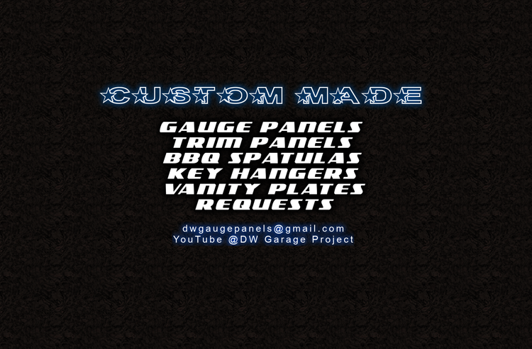 DW Gauge Panels - Custom gauge panels and more